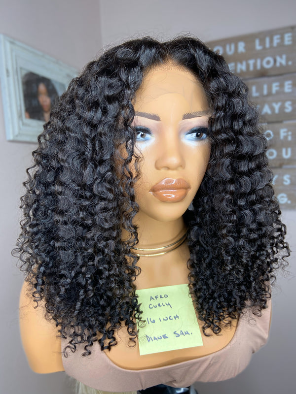 AFRO CURLY WIG | 16 INCH - Unkempt Kurls